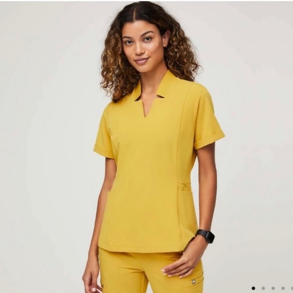 Figs | Tops | Figs Womens Light Gold Inala Slim Scrub Top Limited ...